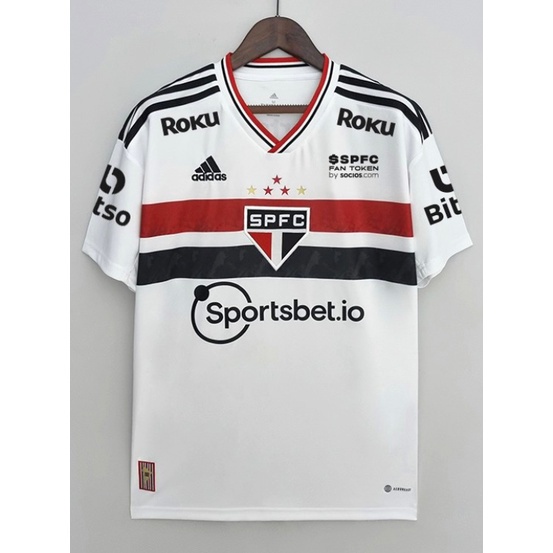 Camisa Camiseta do Time do Sao Paulo Branco Envio Imediato | Shopee Brasil