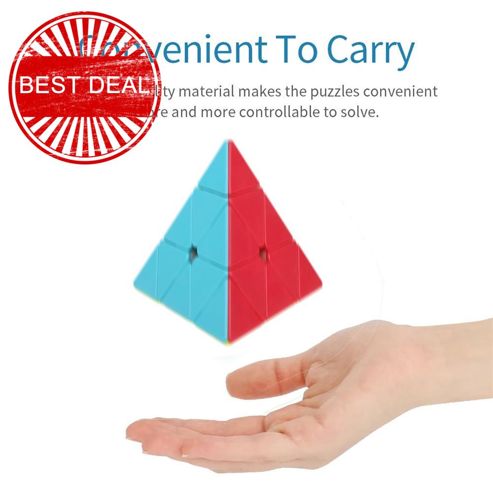 Speed Cube Stickerless Pyramid Triangle Magic 3d Puzzle Twist ...