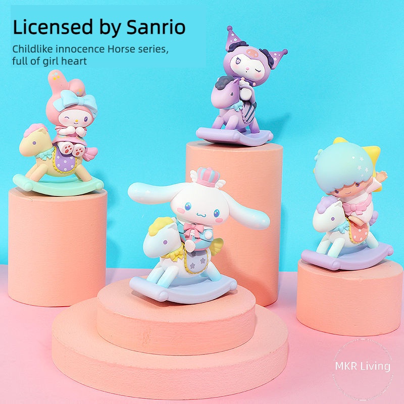 INISO Sanrio Kiddie Carrossel Cego Figura-Kuromi Pacha Dog Cute ...