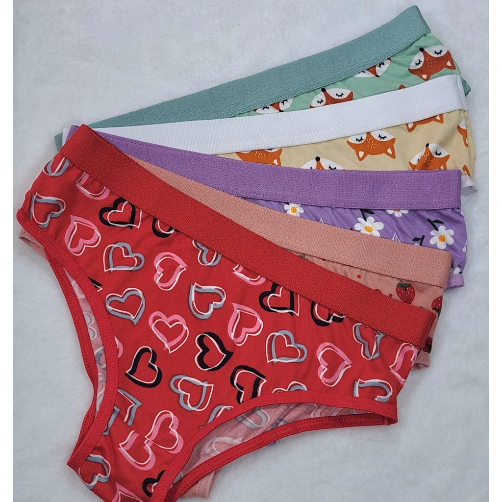 kit 5 Calcinhas Infantil Menina Moça Suede Lingerie Infantil Conforto ...