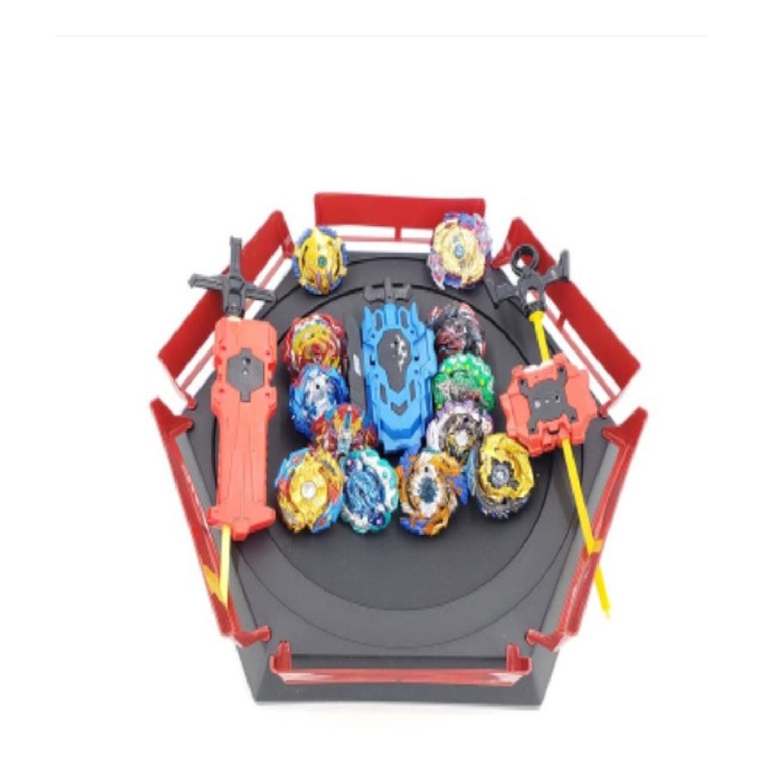 Kit 12 Beyblades De Metal + Arena E Lancadores | Shopee Brasil