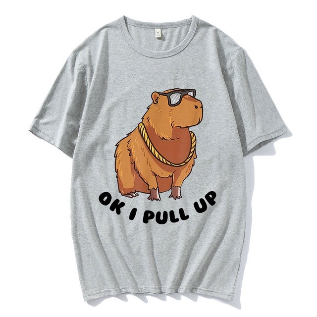 Camiseta Capybara Ok I Pull Up Modelo Streetwear Style | Shopee Brasil