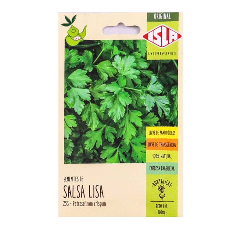 Sementes de Salsa Lisa - 500mg - Isla | Shopee Brasil