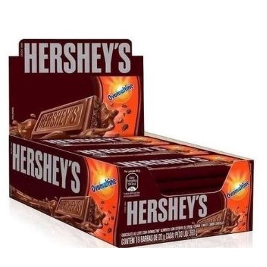 Barra de chocolate sabor ovomaltine caixa com 18 unidades de 20g - Hershey's | Shopee Brasil