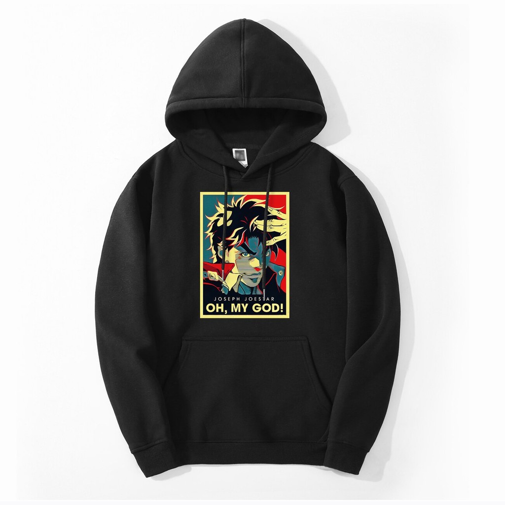 Moletom Canguru Com Capuz Unissex Anime Jojo's Bizarre Adventure Joseph ...