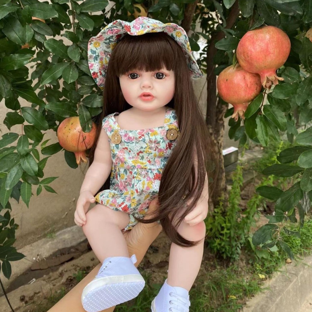Reborn Boneca De Silicone Realista De Corpo Inteiro Renascida Baby Girl ...