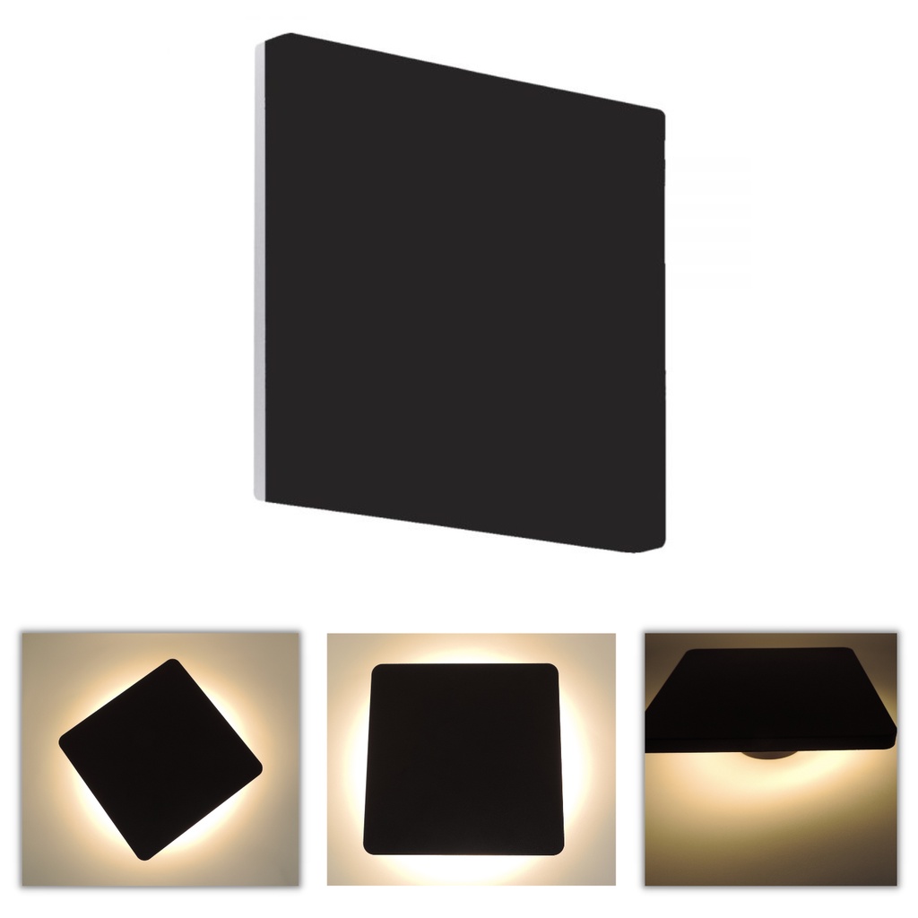 Arandela externa Eclipse 12W 3000K Quadrada Moderna Luz indireta Opus LED | Shopee Brasil