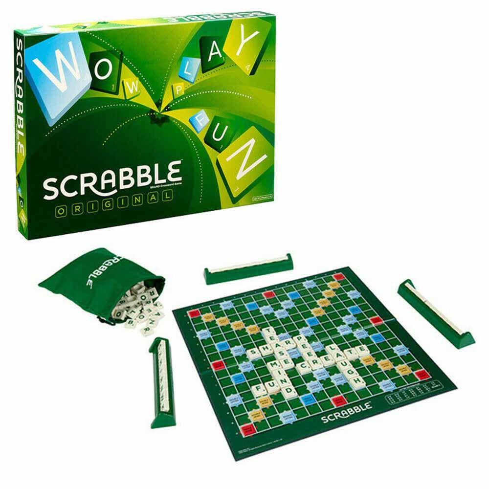Scrabble Board Game 2-4 Players Ages 10+ Classic Word Forming Game ...