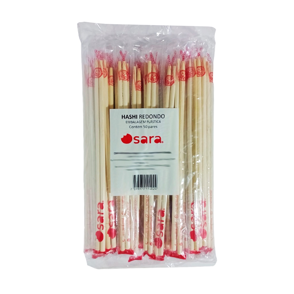 HASHI REDONDO DE BAMBU OSARA 50 PARES | Shopee Brasil