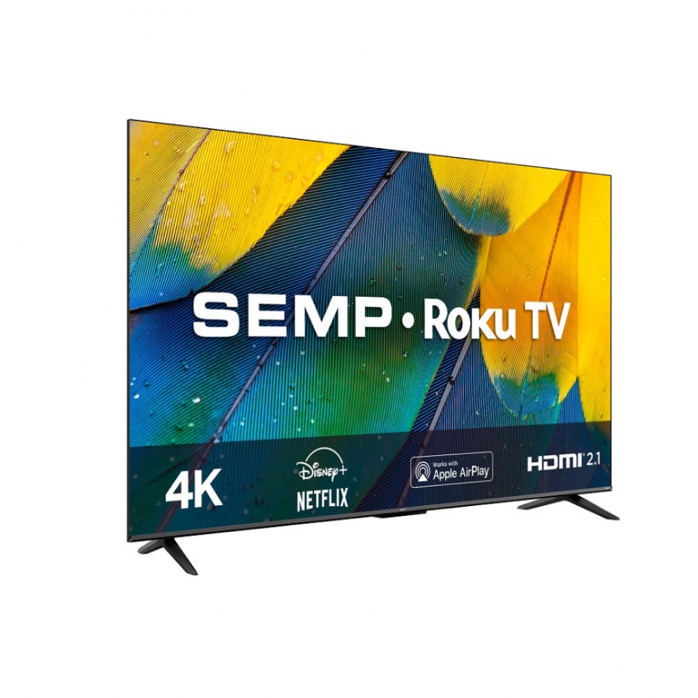 Smart TV LED 50" Semp 4K HDR Roku 50RK8600 | Shopee Brasil
