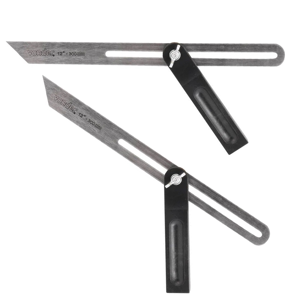 Kit 2 Suta 12 Pol 300mm Transferidor Copiador Ângulos Vonder | Shopee ...