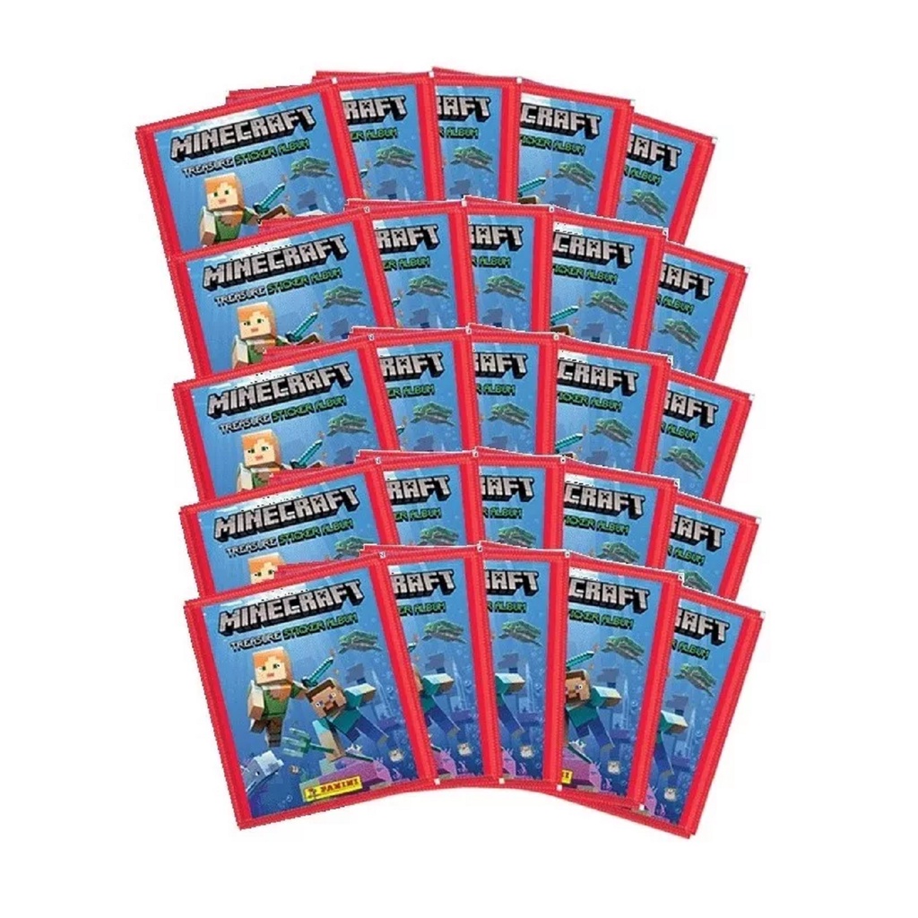 Kit 100 Figurinhas do Minecraft São 20 Envelopes | Shopee Brasil
