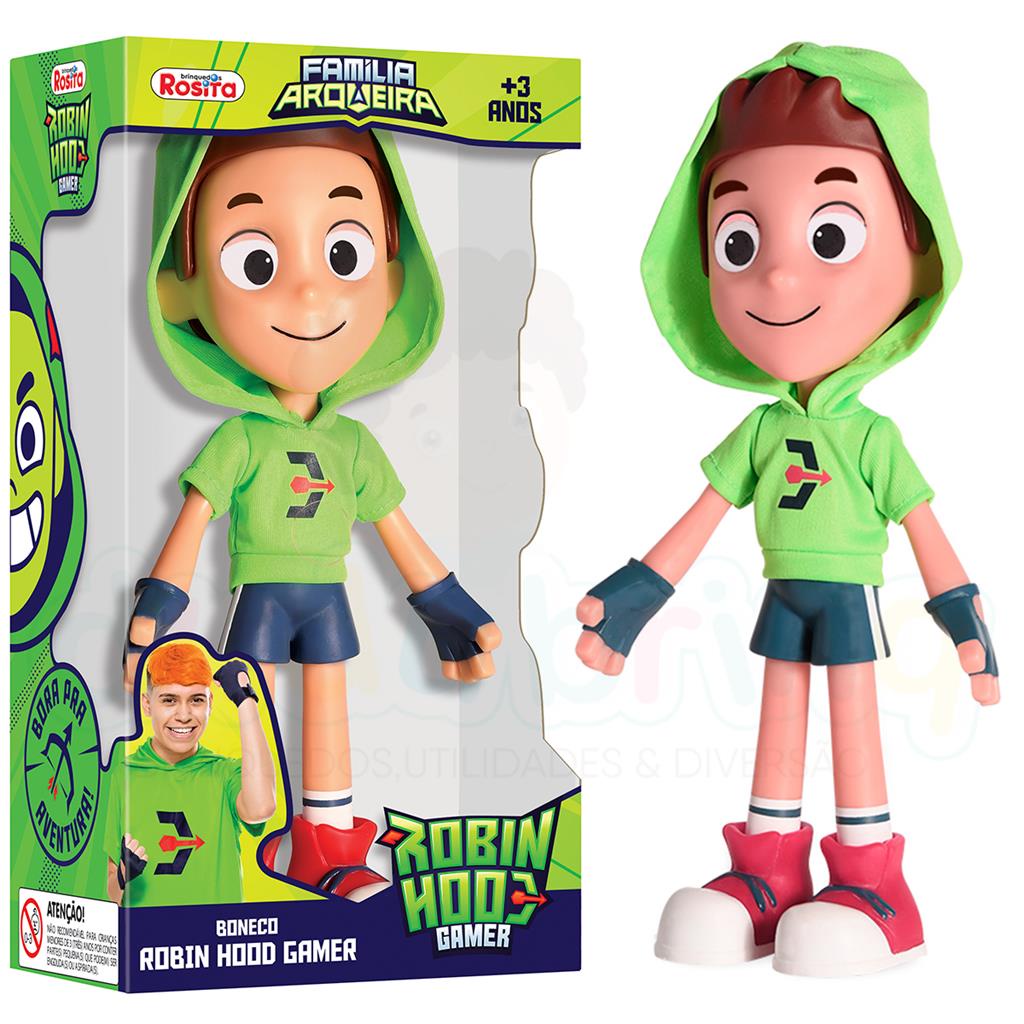 Boneco Articulado Robin Hood Gamer 26 Cm Youtuber Minecraft | Shopee Brasil
