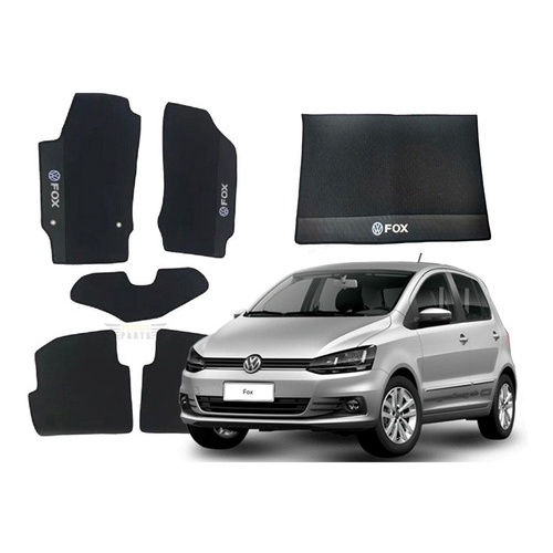 Kit Vw Fox 2017 2018 Tapetes Internos + Porta Malas Borracha | Shopee ...