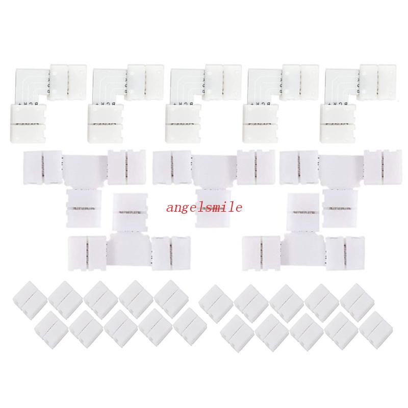 Melhor Fita LED 30Pcs RGB Adaptador Sem Solda Para Conector Em Forma De ...