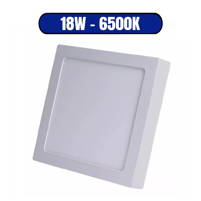Led Painel Sobrepor Quadrado 18W 6500K | Shopee Brasil