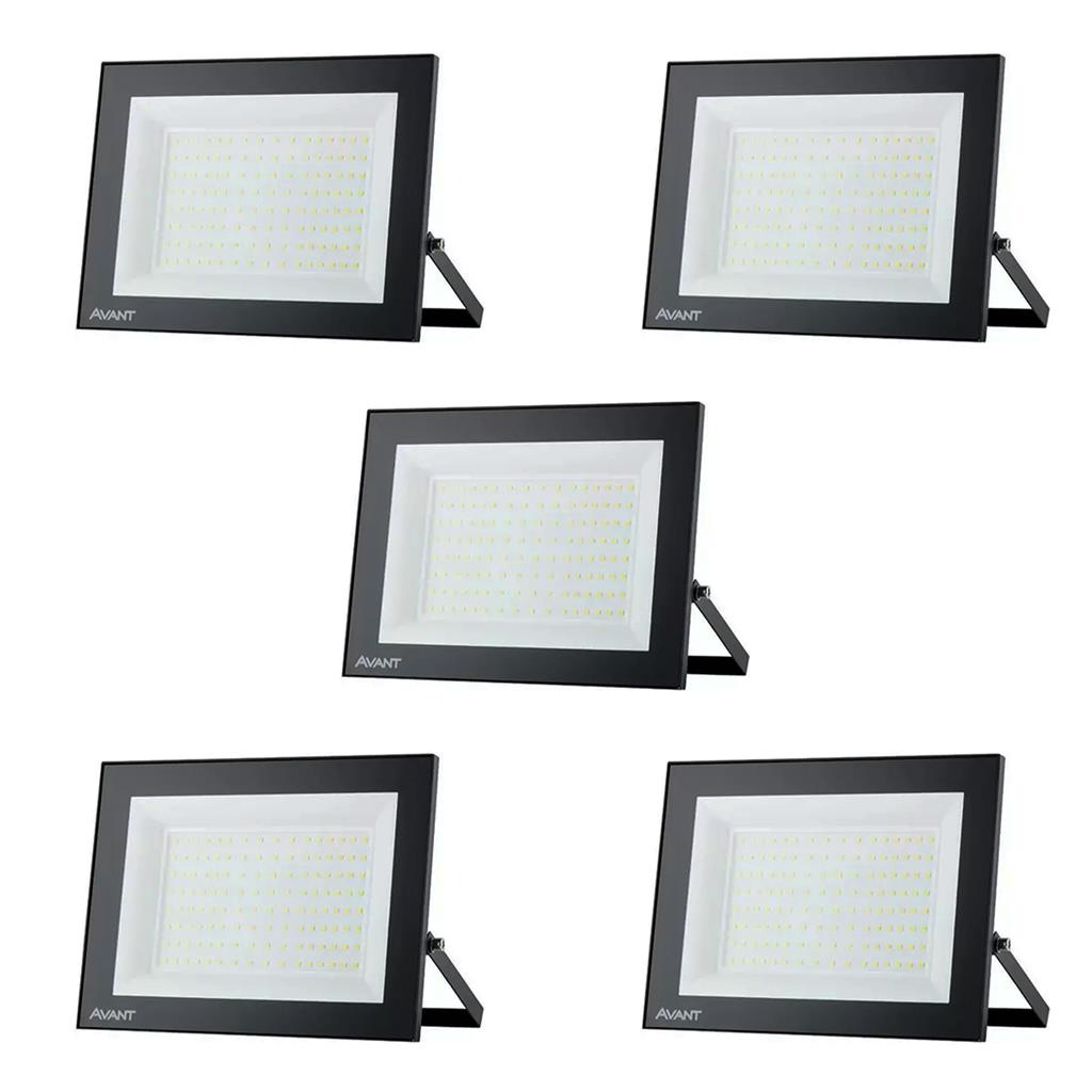 Kit 5 Refletor Led Slim100 Avant 7500 Lumens 6500k 100w Ip65 | Shopee ...