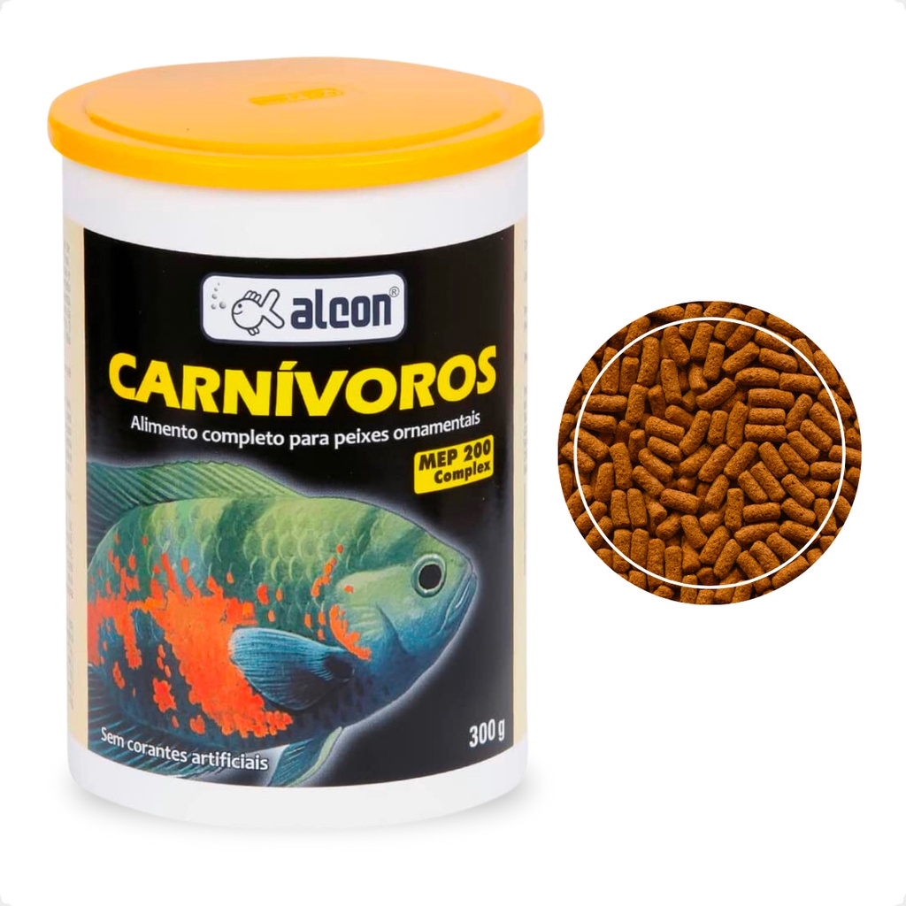 Alcon Carnívoros - 300 g | Shopee Brasil