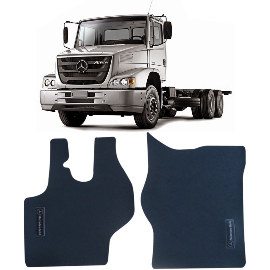 Par De Tapetes Caminhao Atron 2324 2012 2013 2014 Pvc Preto | Shopee Brasil
