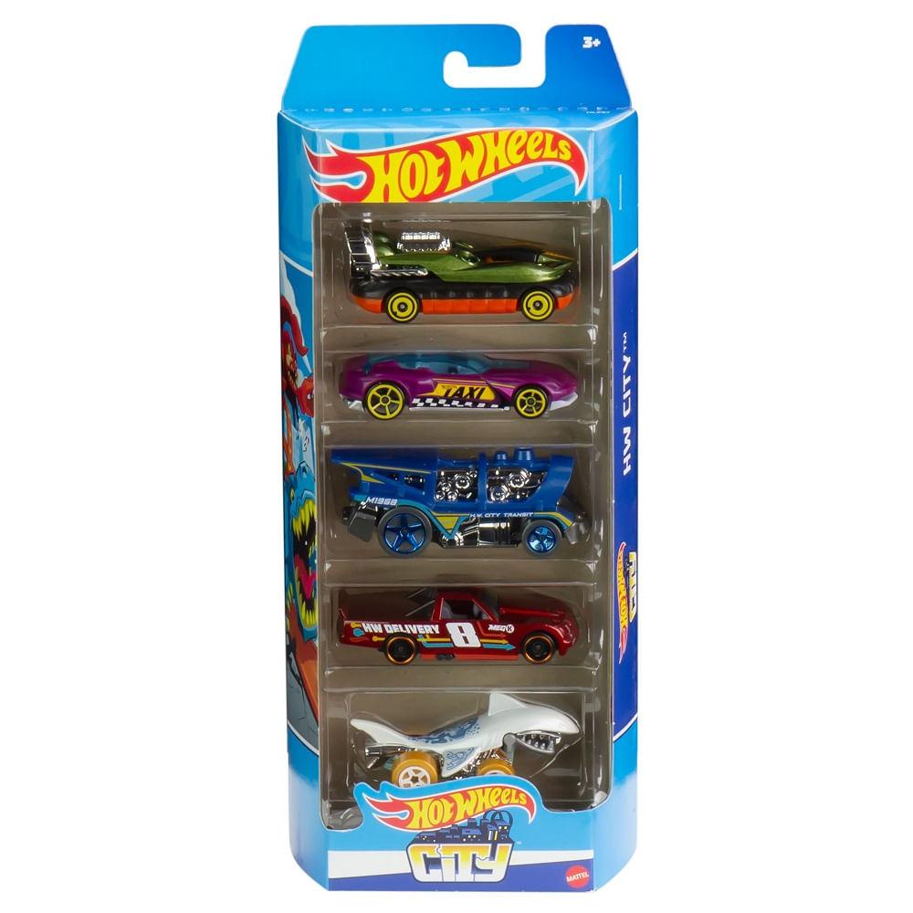 Hot Wheels Basics City Pack com 5 Carros - Mattel | Shopee Brasil