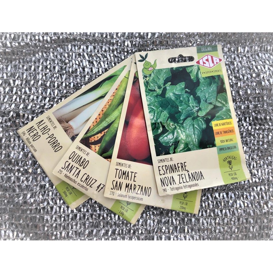 Kit de Sementes Horta em Casa III - Sementes Variadas Isla | Shopee Brasil