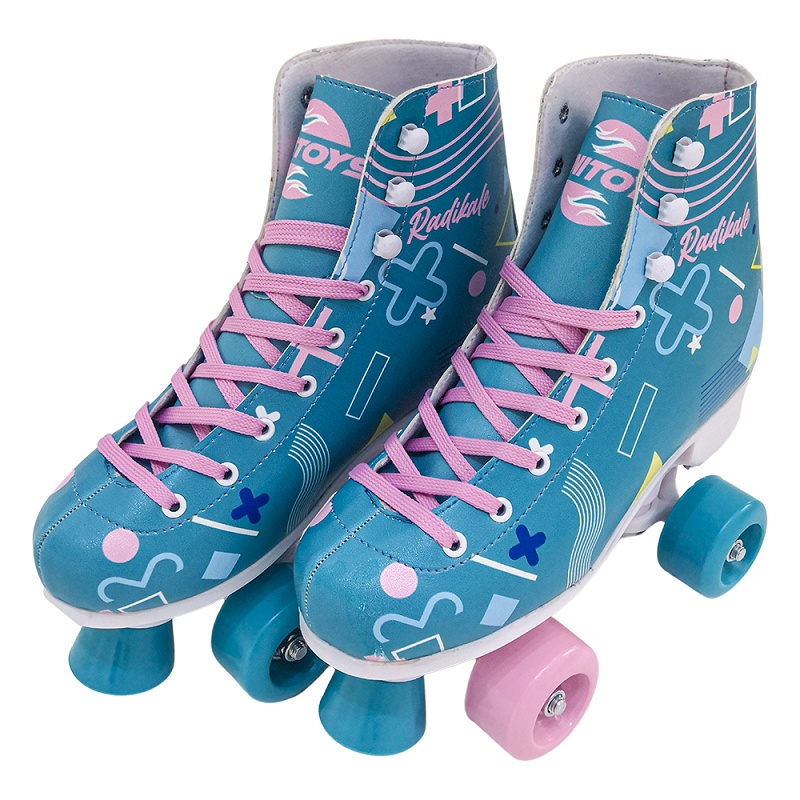 Patins Classico Radikale 4 Rodas Quad Lindo com Freio Unitoys | Shopee ...