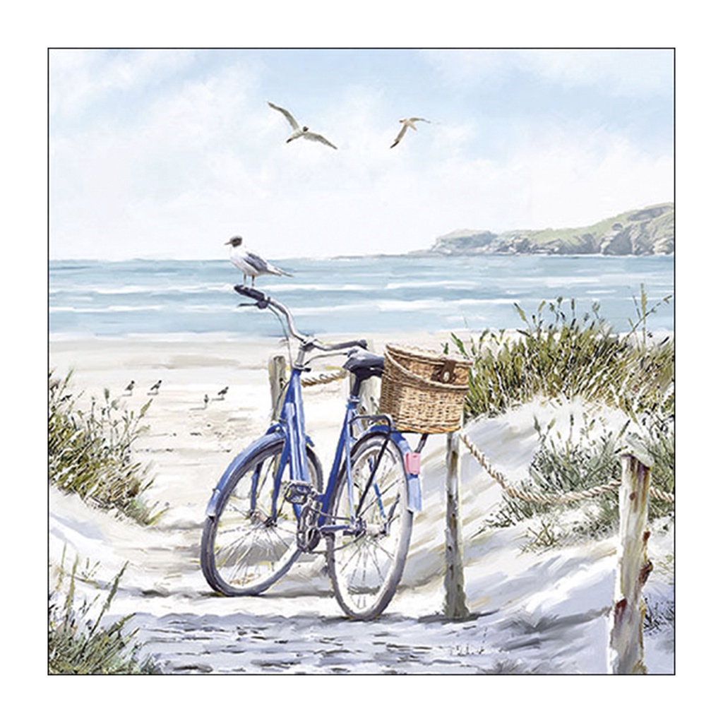 Guardanapo para Decoupage com 20 Unid. Bike At The Beach | Shopee Brasil