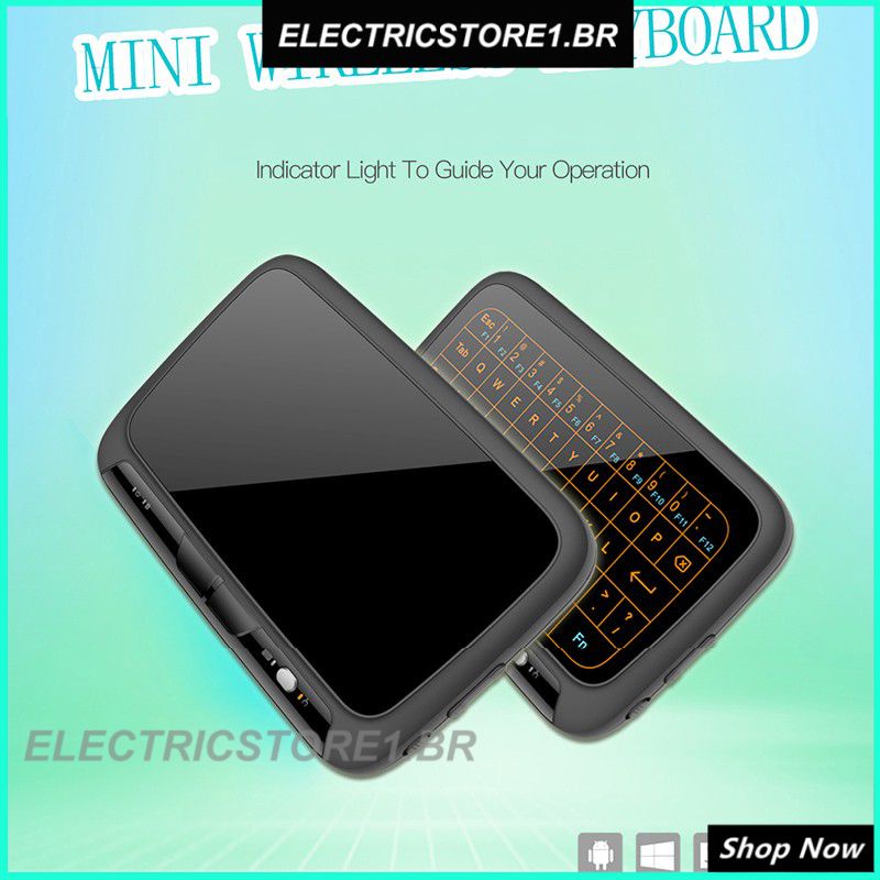 H18+ 2.4ghz Wireless Air Mouse Mini Teclado Tela Cheia Touch Pad Com ...