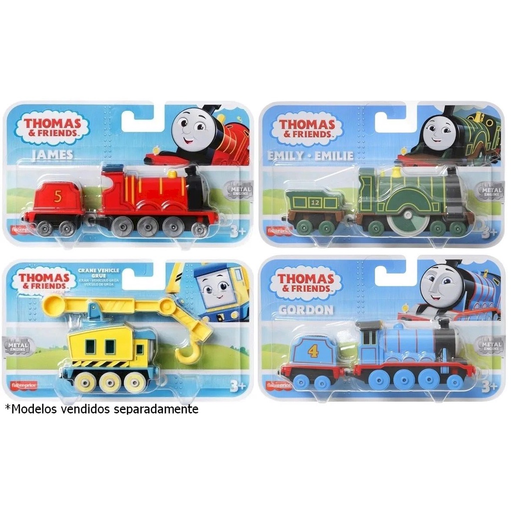 Trem + Vagão - Thomas e Seus Amigos Track Master - Metal - Fisher Price - Mattel | Shopee Brasil