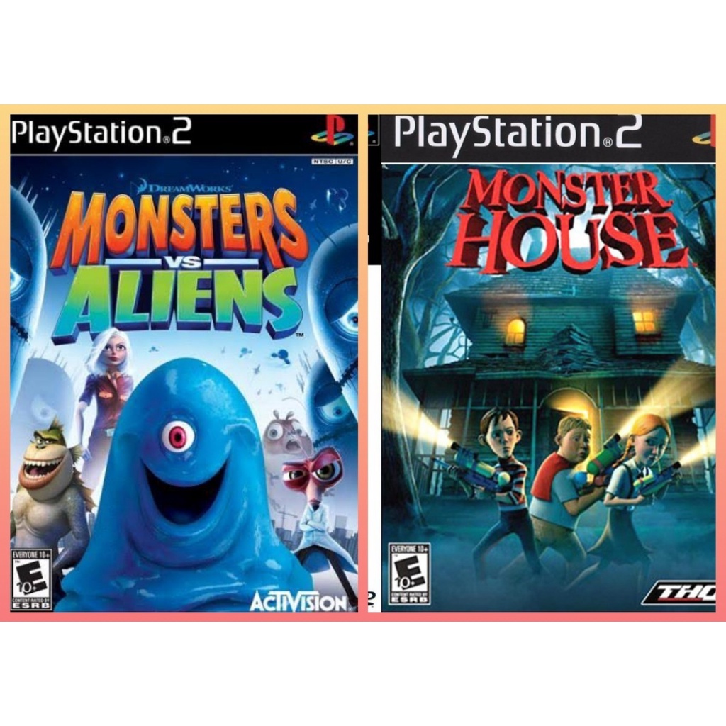 Monsters Vs Aliens + Monster House - Ps2 Kit 2 Jogos | Shopee Brasil