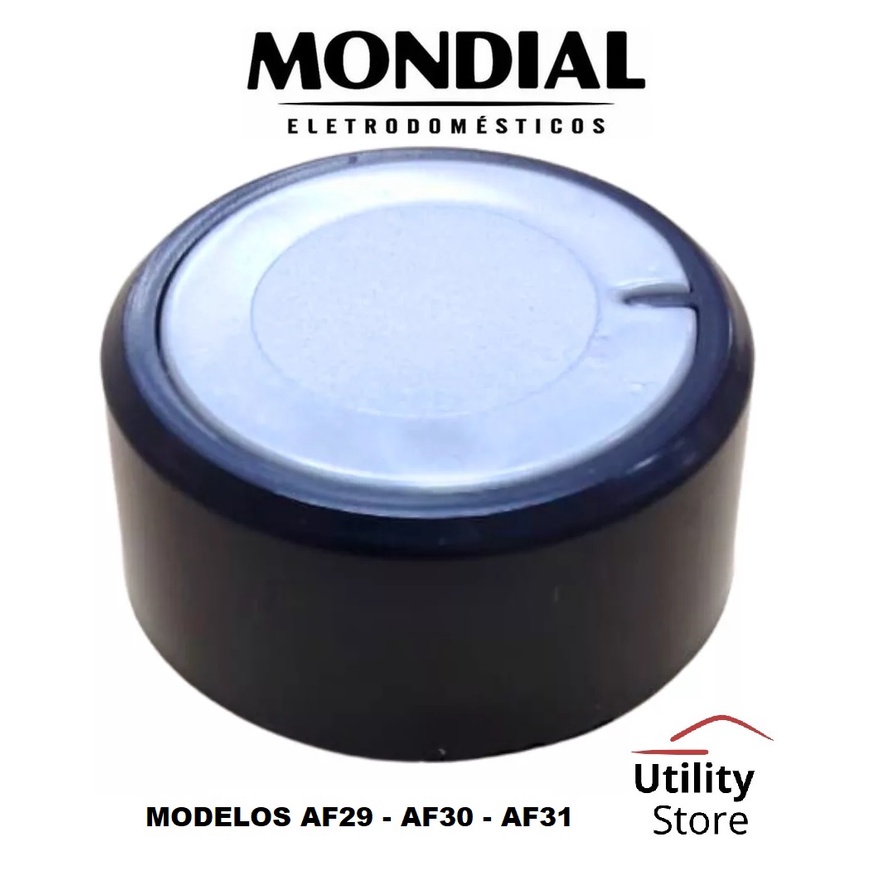 Botão para Ayr Fryer Mondial AF29 AF30 AF31 Preto e Prata - Family III e Family IV - Temperatura ...