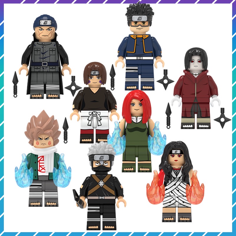 Naruto Lego Toy Series Set /Kakashi Uchiha com Nendoroid /Assembled ...