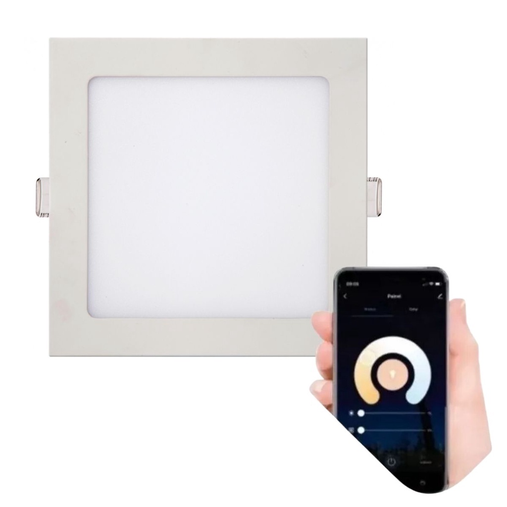 Plafon Painel Quadrado Embutir 18w Inteligente Smart Wi-fi | Shopee Brasil