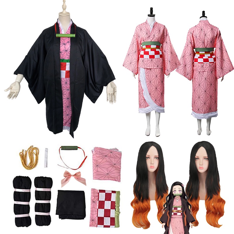Kimetsu No Yaiba Cosplay Nezukomodelos Para Adultos E Crianças Shopee Brasil