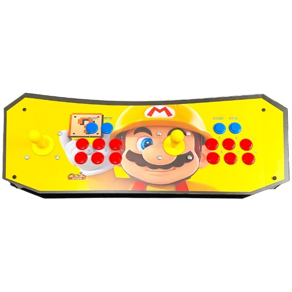 Modelo Mario Cor Amarela - Fliperama Fenix Arcade Duplo em MDF (Console ...