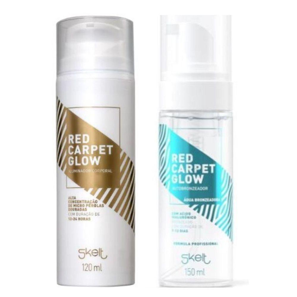 Kit Skelt Red Carpet Glow - Iluminador Corporal 120ml e Agua ...
