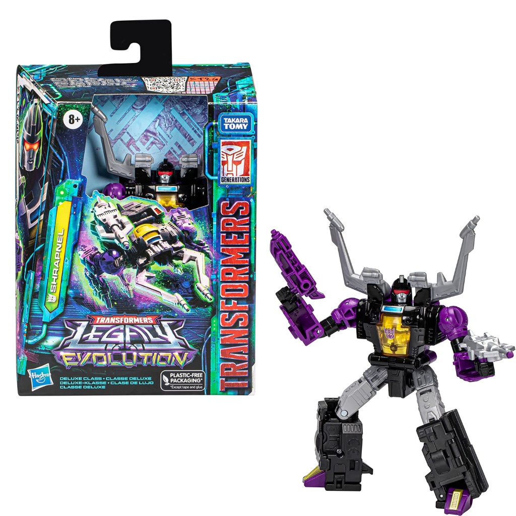Boneco Transformers Legacy Evolution Articulado Deluxe Shrapnel F7192 - Hasbro | Shopee Brasil