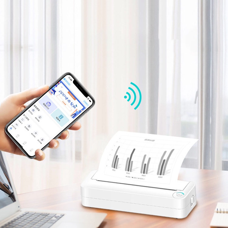 2023 Impressora Portátil Para Laptop Sem Fio Sem Fio Bluetooth ...