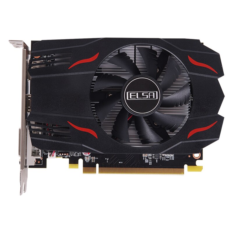 ELSA-Radeon AMD RX550 Placa gráfica, 8G, 128Bit, GDDR5, GPU, Mesa, Computador, Placa de vídeo ...