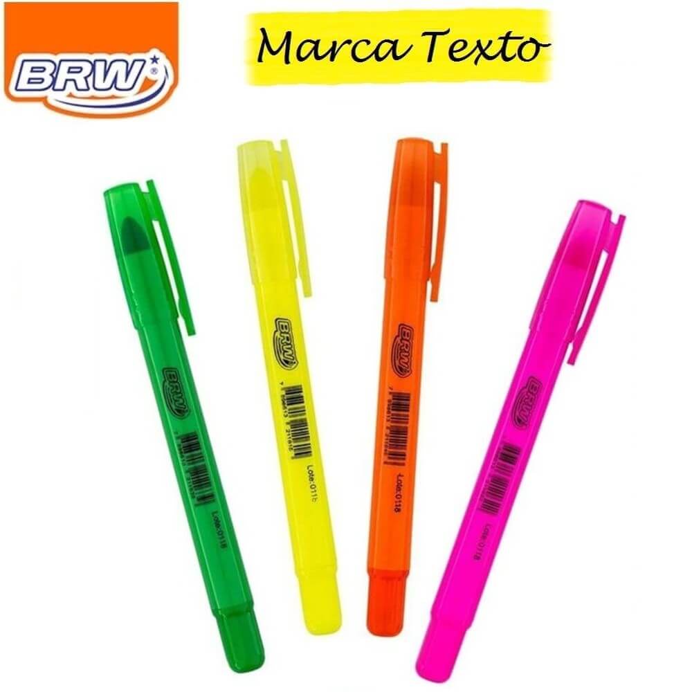 Marca Texto Gel Fluorescente - BRW | Shopee Brasil