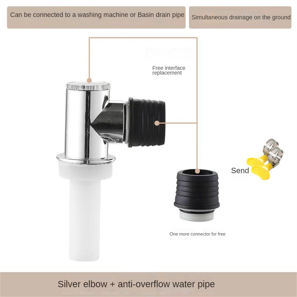 Máquina De Lavar Piso De Esgoto Dreno De Anti-odor Conector De Drenagem ...