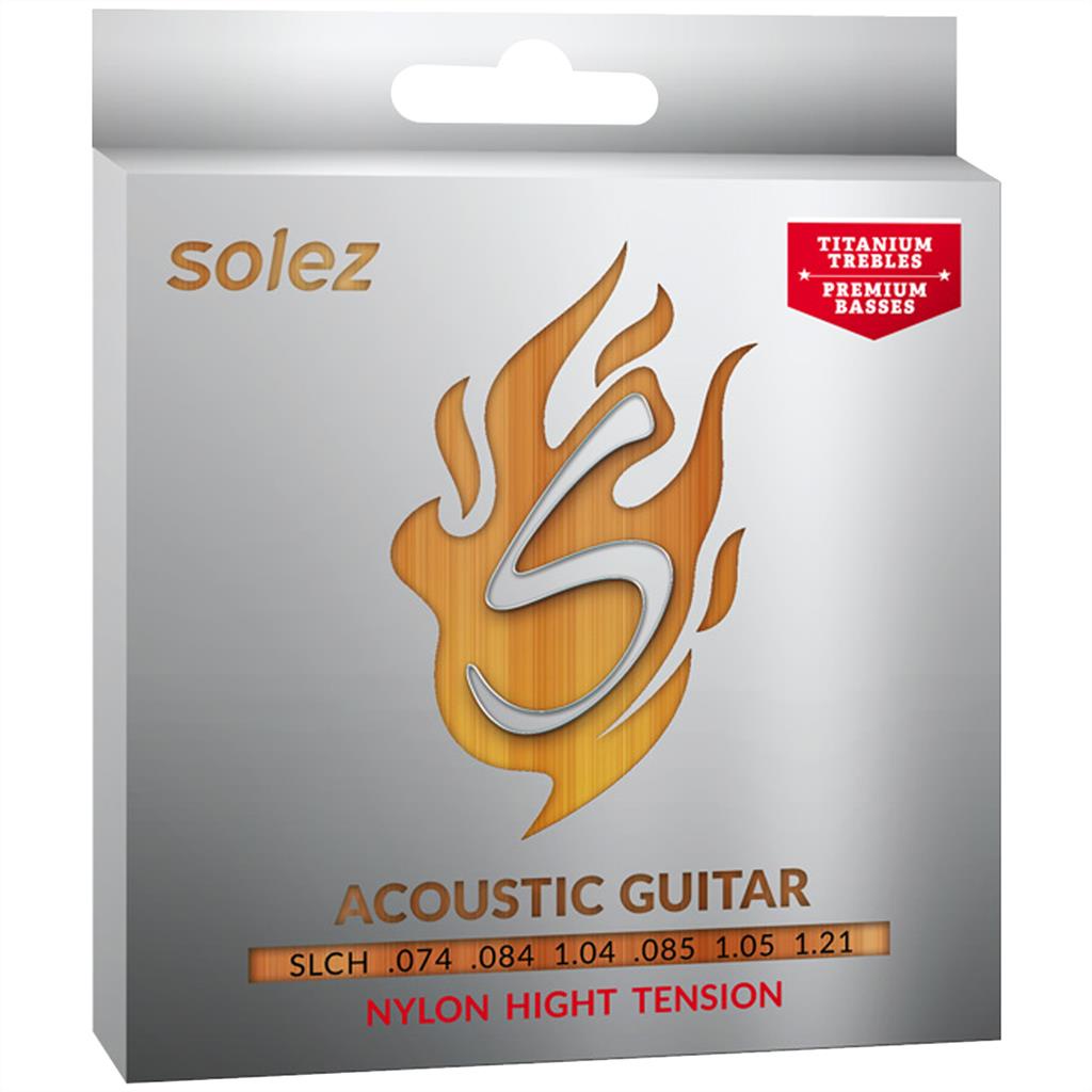 Jogo De Cordas Para Violao Nylon Tensao Pesada Solez Titanium | Shopee ...