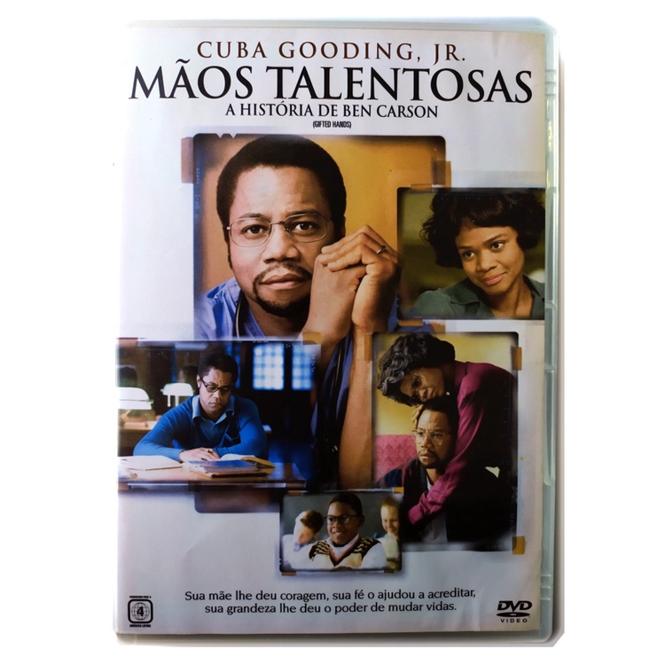 DVD Mãos Talentosas A História de Ben Carson Cuba Gooding Jr Original ...