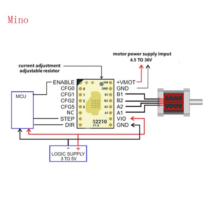 Mino Impressora 3D Atualizada TMC2210 Driver Stepper Ultra-Silent S2210 ...