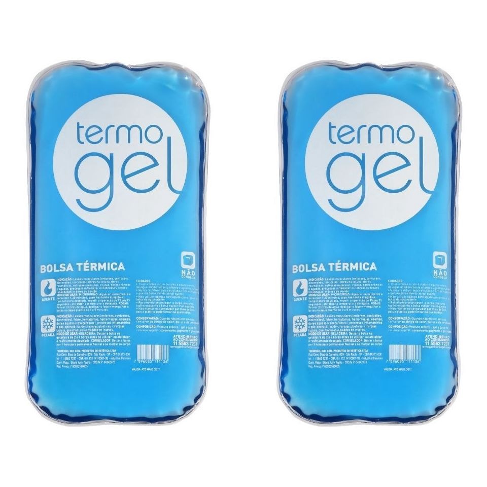 Kit 2un Bolsa Termica Grande Termogel Compressa Quente Frio | Shopee Brasil