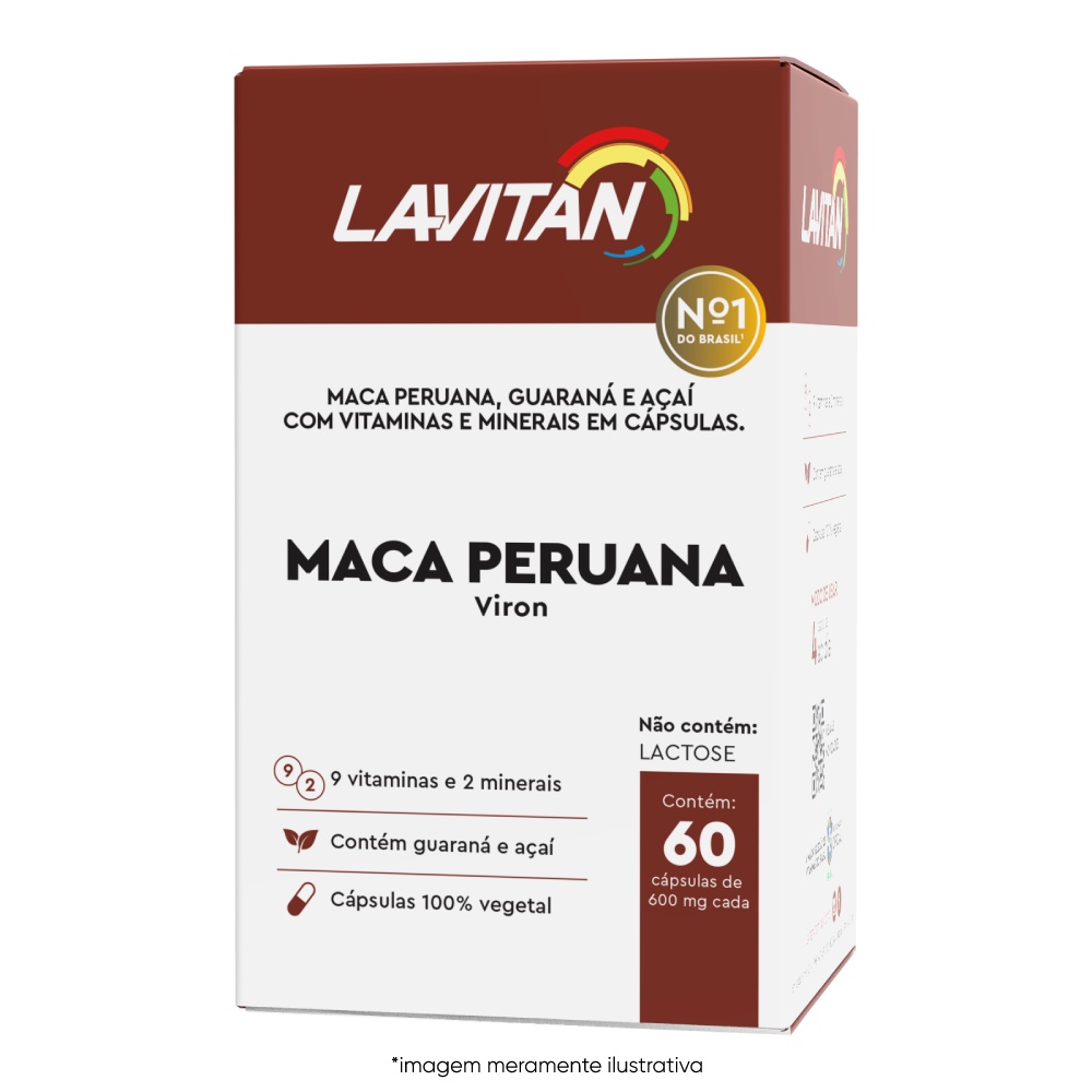 Lavitan Vitamina Maca Peruana C/60 Capsulas | Shopee Brasil
