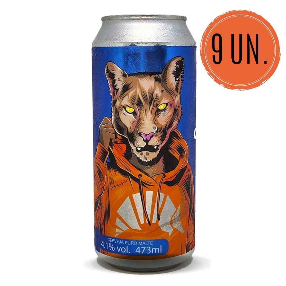Cerveja Puro Malte Artesanal Golden Ale Pack 9 Latas 473ml | Shopee Brasil