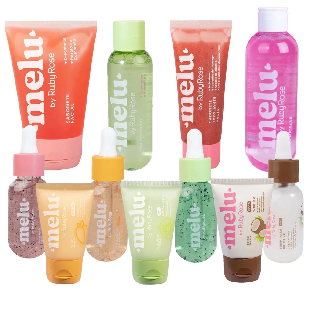 Linha Melu by Ruby Rose Skincare Cuidado Facial | Shopee Brasil