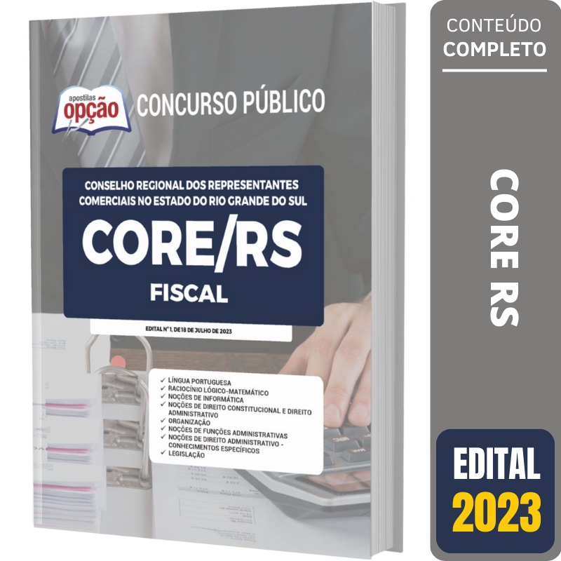 Apostila Concurso CORE RS 2023 - Fiscal | Shopee Brasil