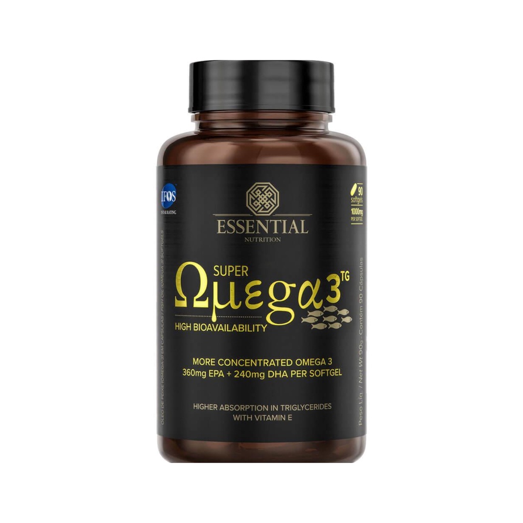 Super Omega 3 Tg Essential - 180 Capsulas Essential Nutrition | Shopee ...